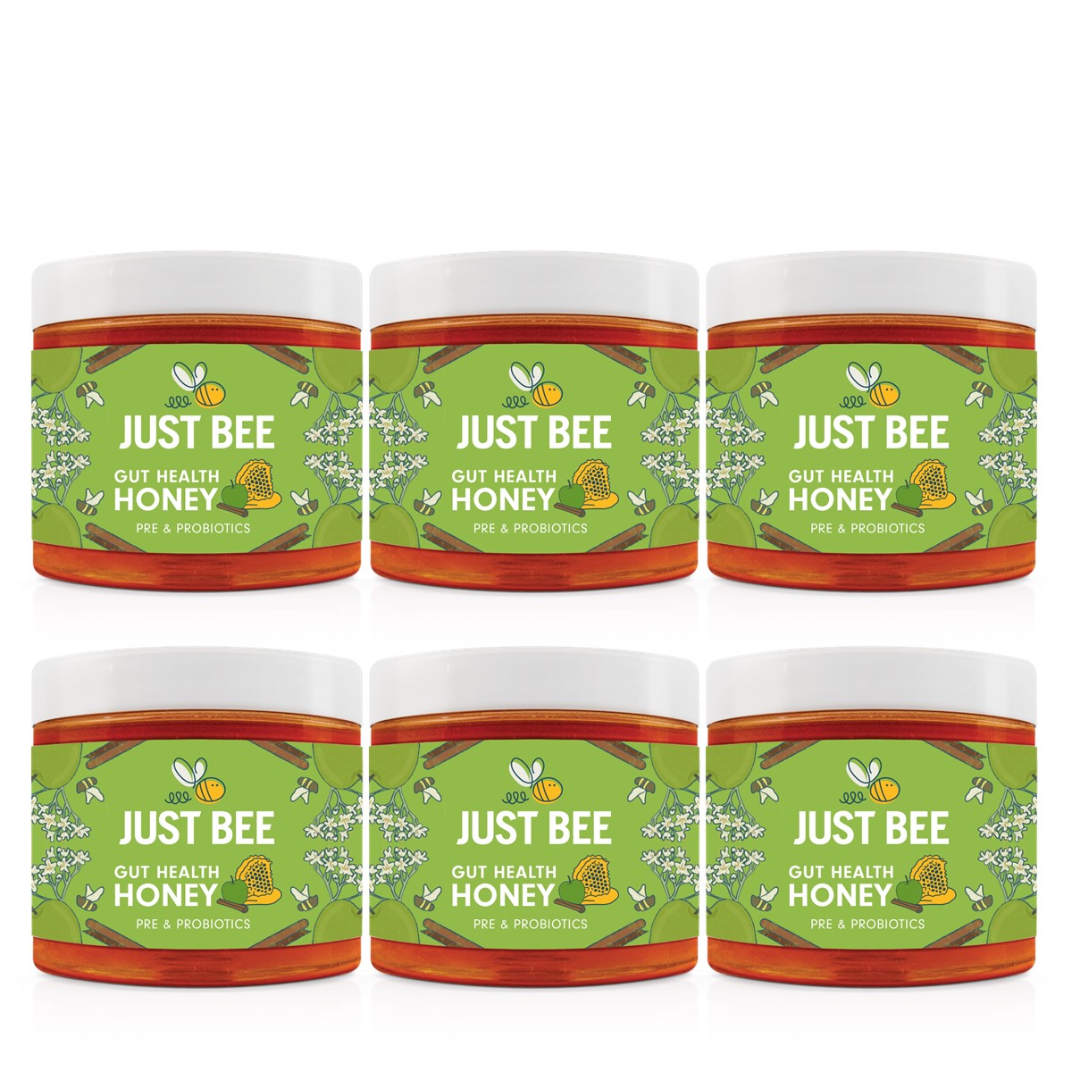 Gut Health Honey | Apple & Cinnamon | Prebiotics and Probiotics – Just ...