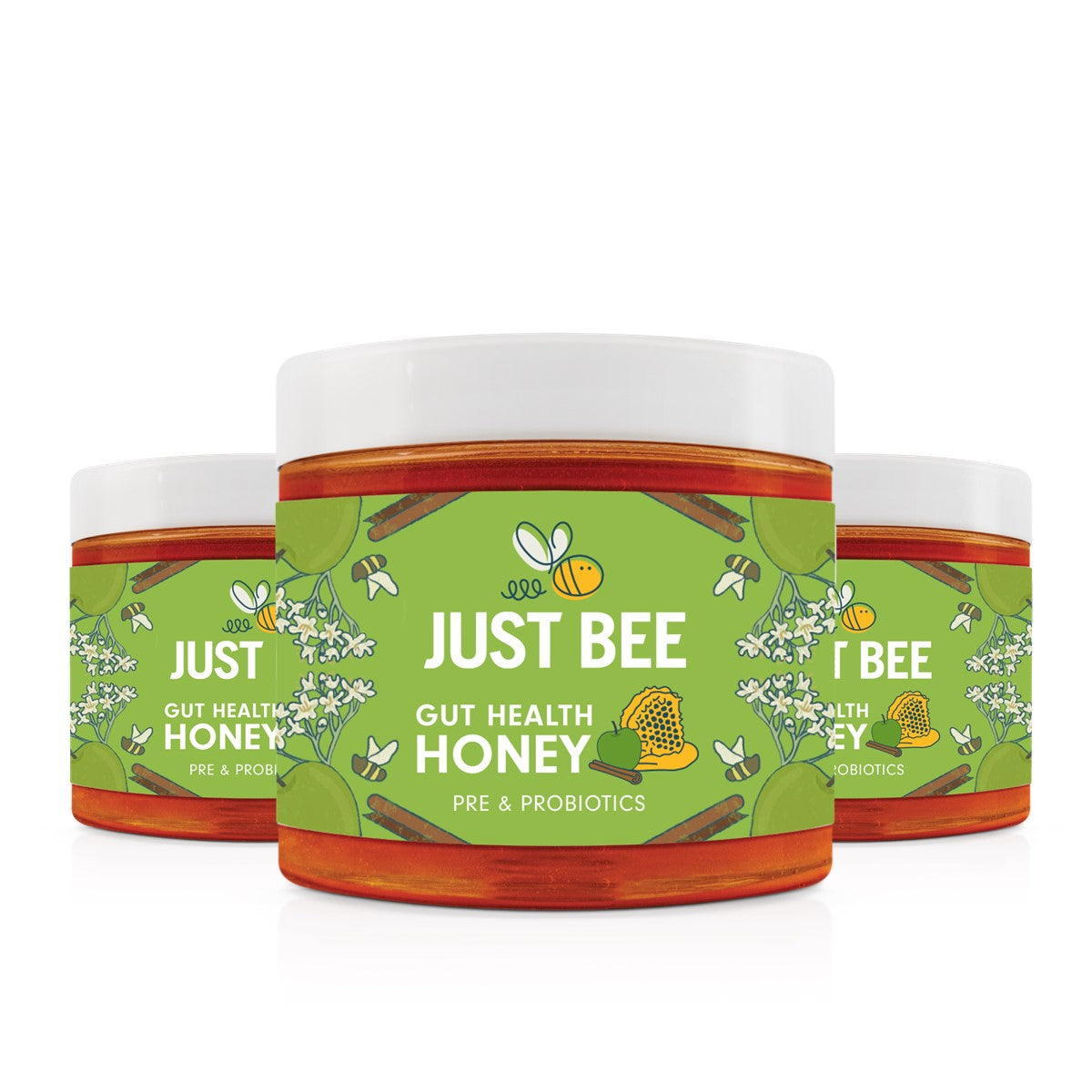 Gut Health Honey | Apple & Cinnamon | Prebiotics and Probiotics – Just ...