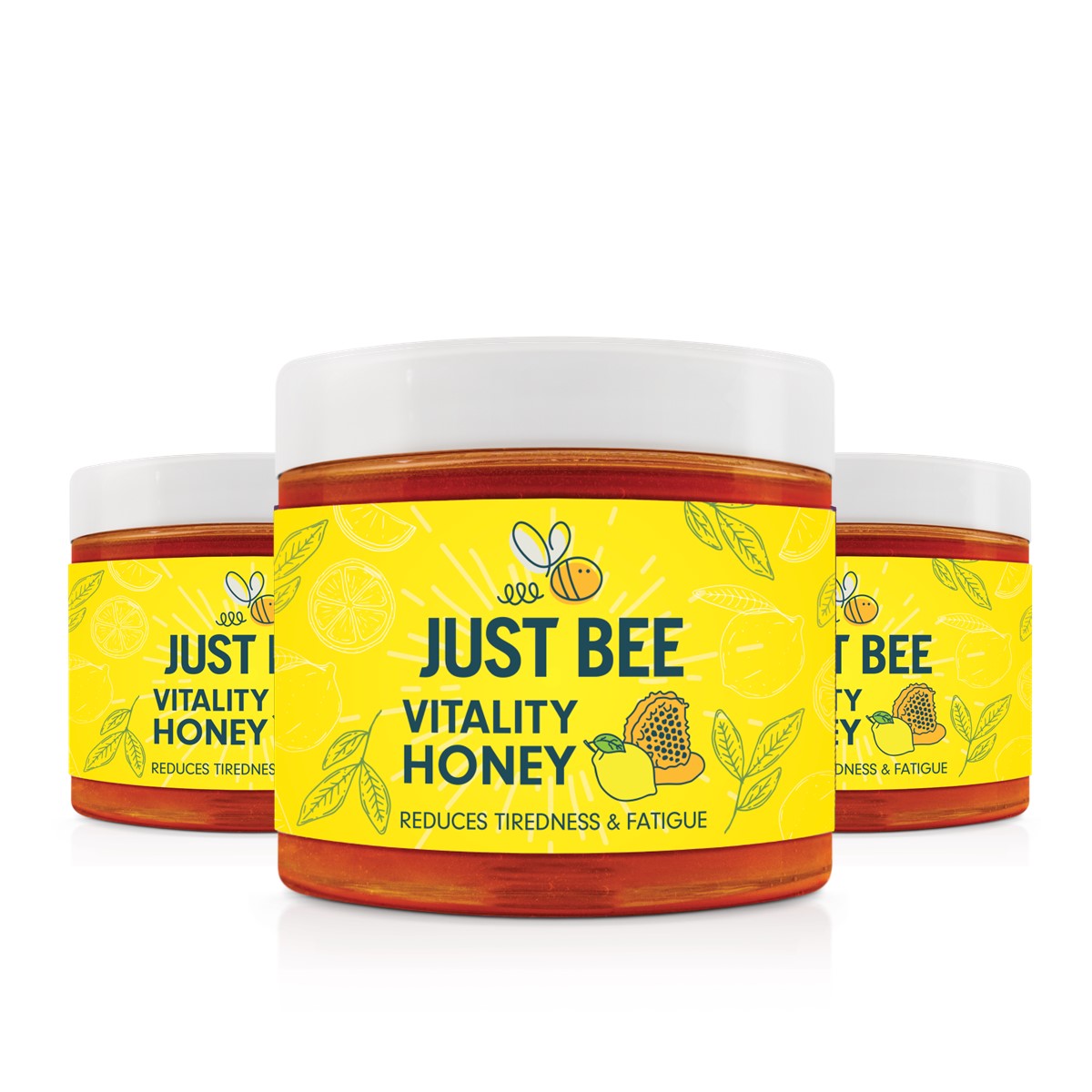 Vitality Honey for Tiredness & Fatigue Multipack (3x260g) | Just Bee Honey