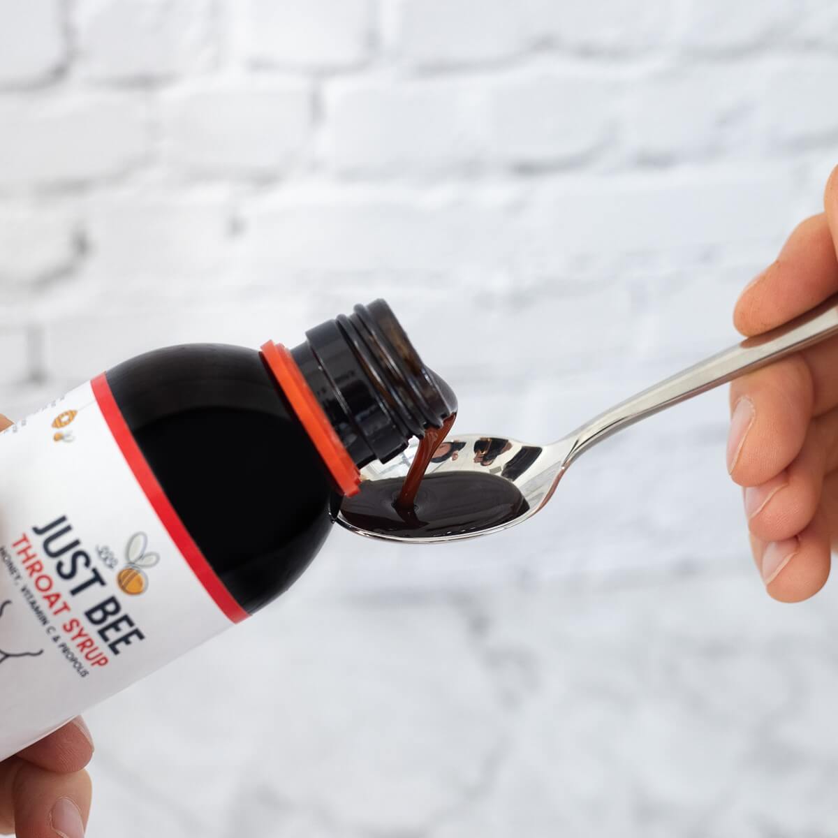 Natural Throat & Cough Syrup (150ml) | Propolis Cough Syrup – Just Bee ...